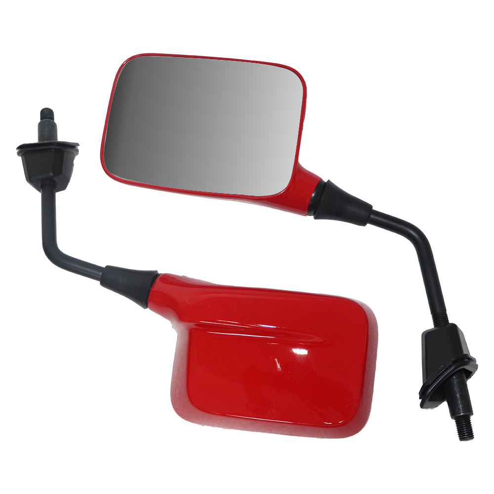 TVS Racing IQUBE Red Color Mirror (Set of 2)- Stylish, Durable & Adjus ...