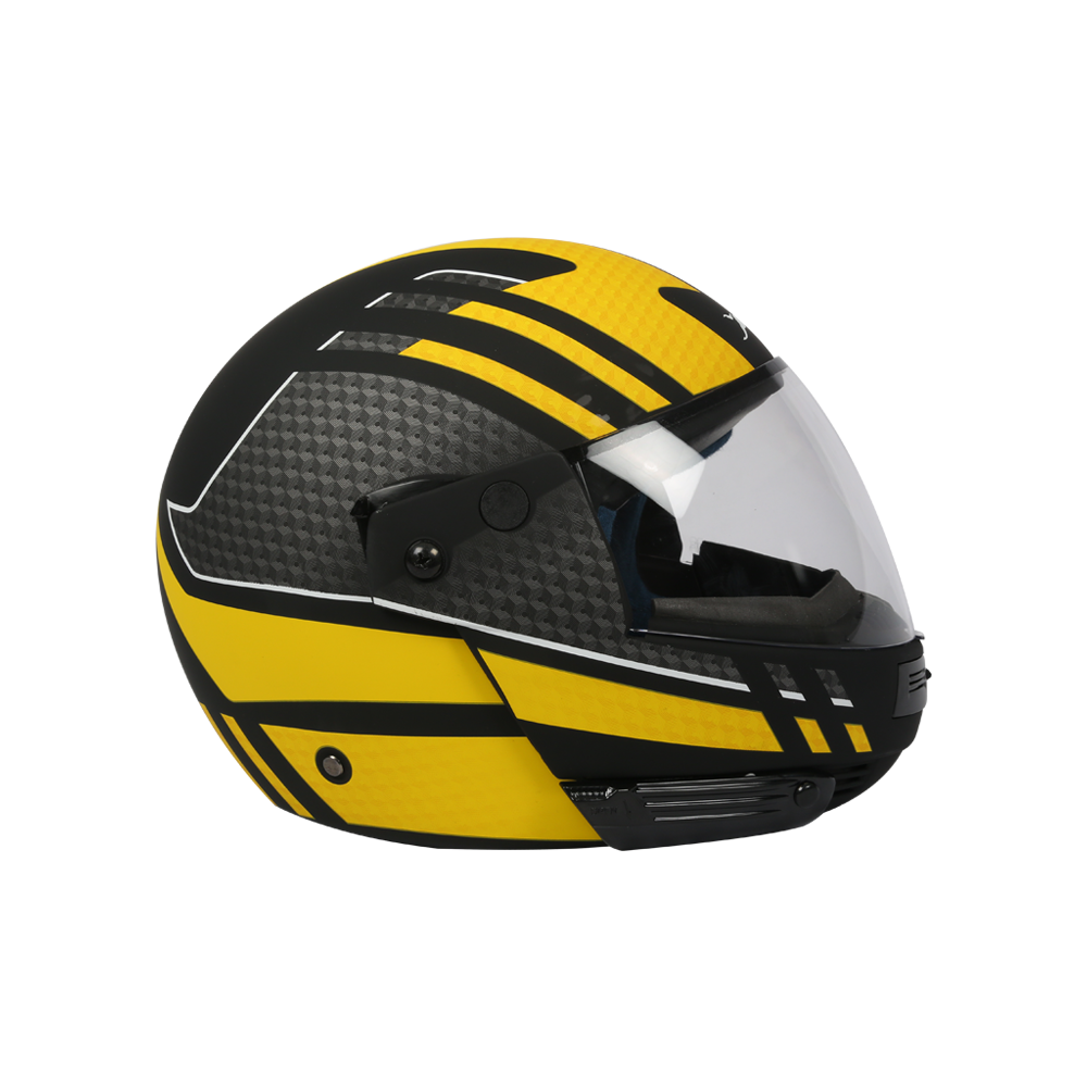 Buy TVS Helmet Full Face Ninja Motorbike Helmet (Yellow and Black) - at ...